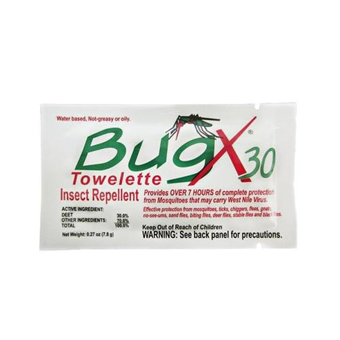 BugX30 Insect Repellent (Towelette) | RestockYourKit.com
