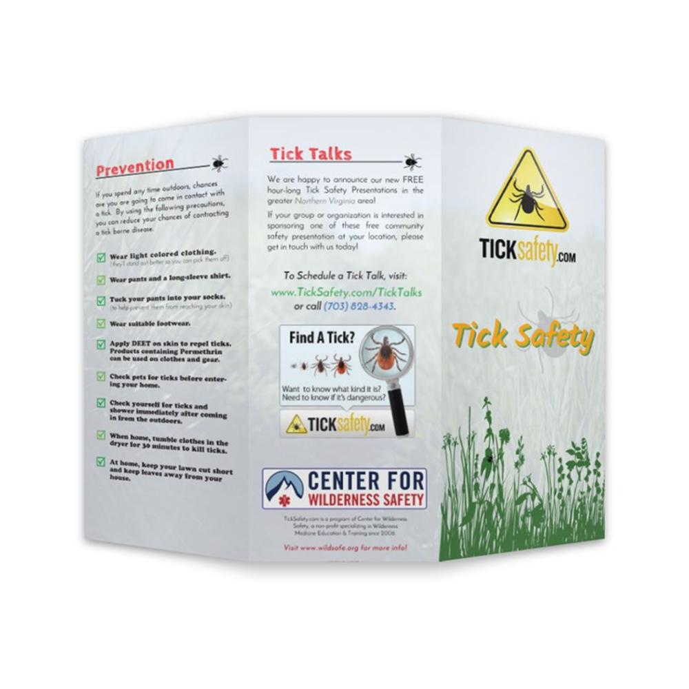 Tick Safety Brochure - The First Aid Gear Shop – RestockYourKit.com